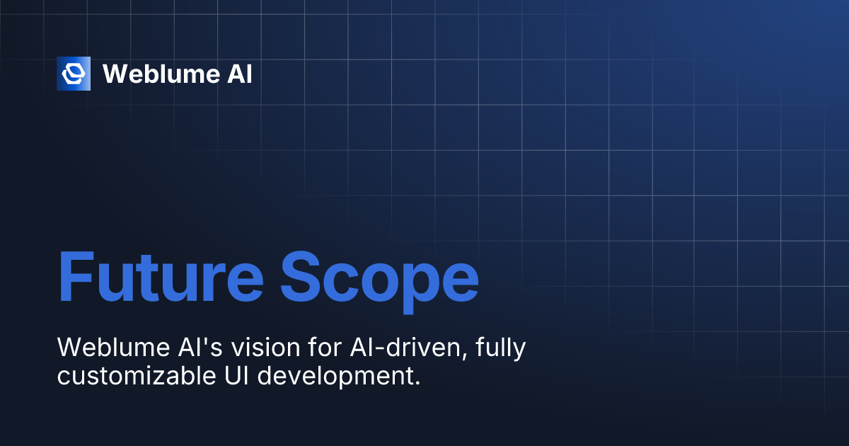 Future Scope | Weblume AI